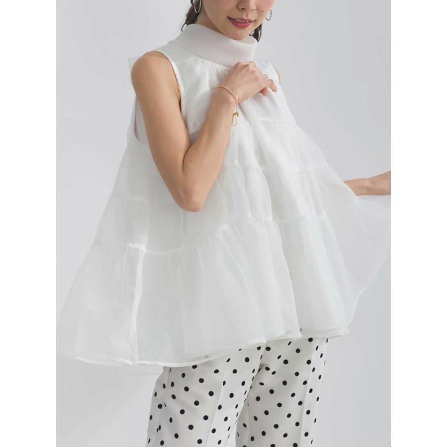 PICCIN PERLA 【限定SALE】PICCIN ピッチンぺルラ 即日発送 ティンカーブラウス 906190 ノースリーブ ブラウス レディース 上品 フェミニン : M.i.e ...