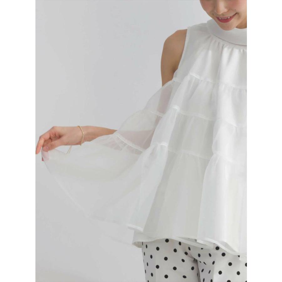 PICCIN PERLA 【限定SALE】PICCIN ピッチンぺルラ 即日発送 ティンカーブラウス 906190 ノースリーブ ブラウス レディース 上品 フェミニン : M.i.e ...