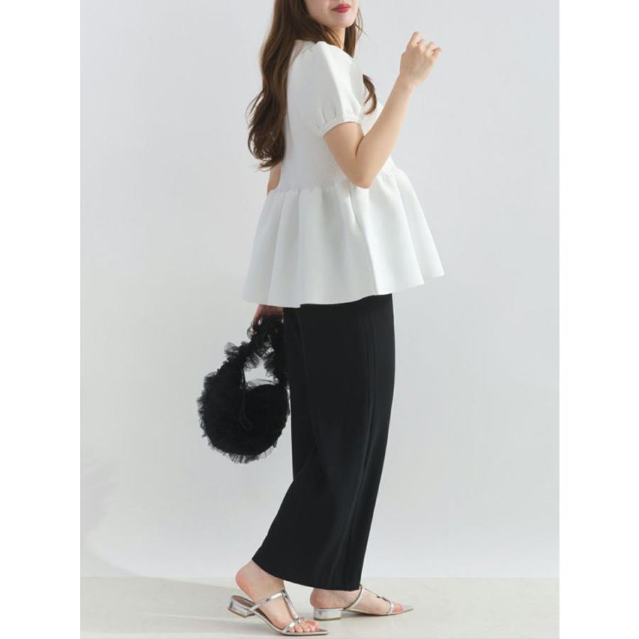 PICCIN PERLA ピッチンぺルラ 即日発送 パフスリーブペプラムニット 906500 半袖 Tシャツ レディース ペプラム 半袖ニット : M.i.e - 通販 - Yahoo!ショッピング