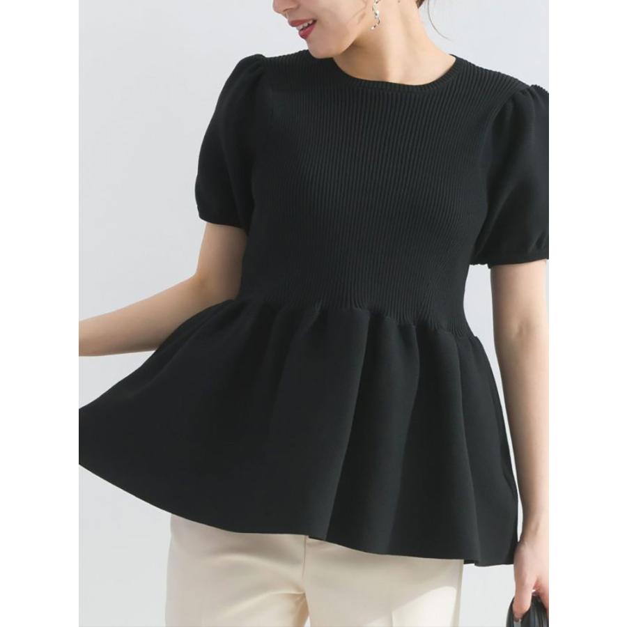 PICCIN PERLA ピッチンぺルラ 即日発送 パフスリーブペプラムニット 906500 半袖 Tシャツ レディース ペプラム 半袖ニット : M.i.e - 通販 - Yahoo!ショッピング