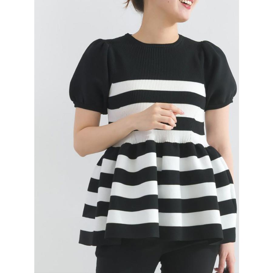 PICCIN PERLA ピッチンぺルラ 即日発送 パフスリーブペプラムニット 906500 半袖 Tシャツ レディース ペプラム 半袖ニット : M.i.e - 通販 - Yahoo!ショッピング
