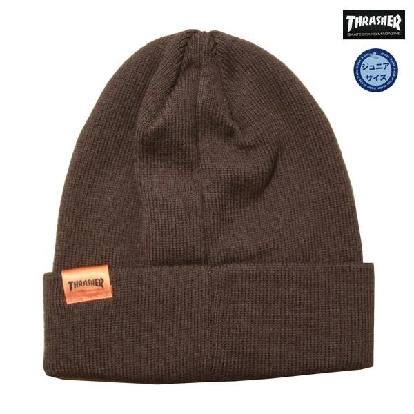THRASHER ニットキャップ ジュニアサイズ 21TH-N74K スラッシャー キッズ ブラック ブラウン [メール便可] : メリケン ...