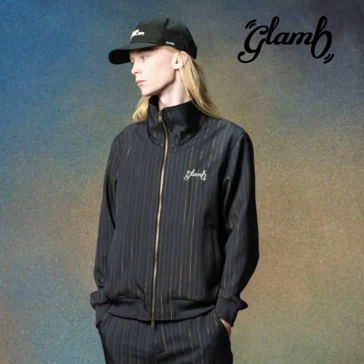 glamb 予約商品 グラム ブルゾン メンズ Sparkle Stripe Track Jacket/スパークルストライプトラックジャケット ...