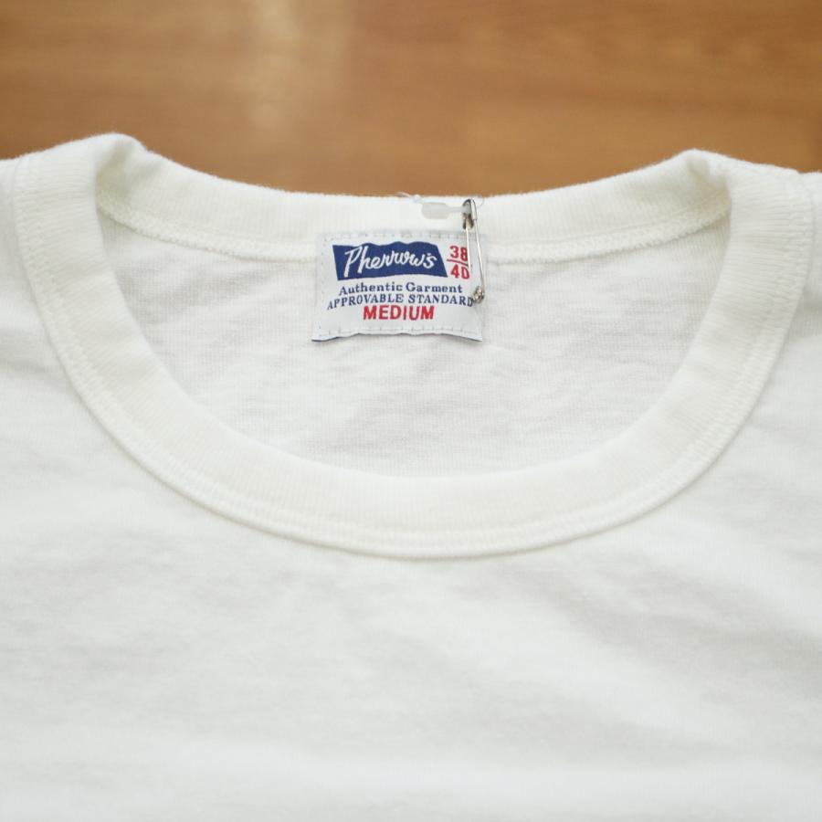 Pherrow's (フェローズ) 24S-PMT3 Tシャツ WHITE : メンズショップサトウ - 通販 - Yahoo!ショッピング
