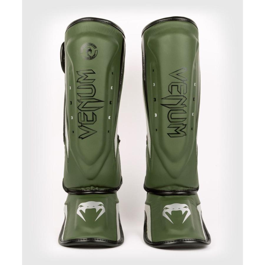 VENUM レッグガード ELITE EVO SHINGUARDS //レガース キックボクシング スパーリング 防具 脛ガード 格闘技 (X-Large, カーキ×シルバー) VENUM レッグガード ELITE EVO SHINGUARDS (カーキ×シルバー