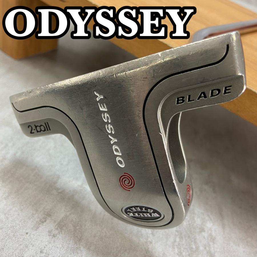 ODYSSEY オデッセイ WHITE STEEL 2・ball BLADE ホワイト スチール ツーボール ブレード メンズゴルフパター ...