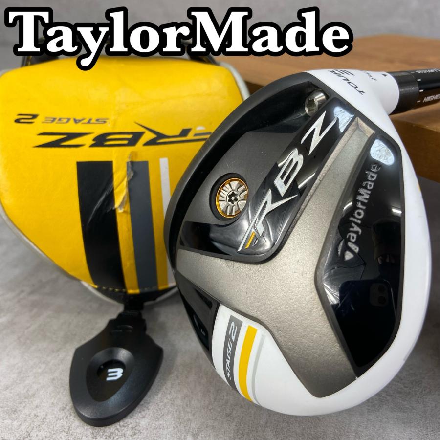TaylorMade テーラーメイド RBZ STAGE2 ステージ メンズゴルフ3W カーボン X 14.5° 右利き用 FW フェアウェイウッド スプーン : tlo0001-222142 ...