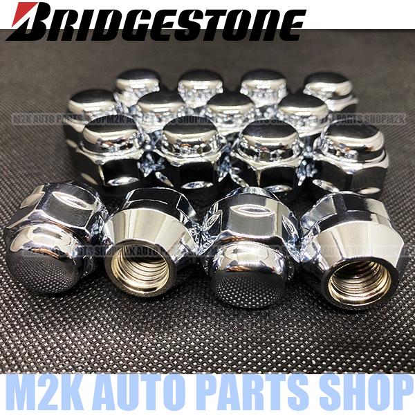 BRIDGESTONE ブリヂストン ホイールナット ショートナット P1.25 19HEX メッキ ツバ付 16個 M12 BS ブリジストン : M2K AUTO PARTS - 通販 ...