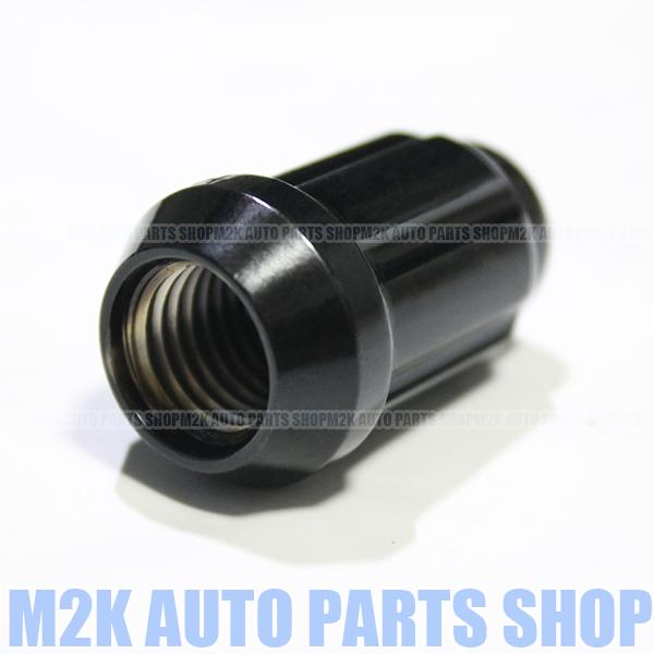 ロックナット M14 ホイールナット スリット スチール P1.5 【16個+ソケット ブラック】 17HEX 19HEX 21HEX LS ランクル アルファロック : M2K AUTO ...