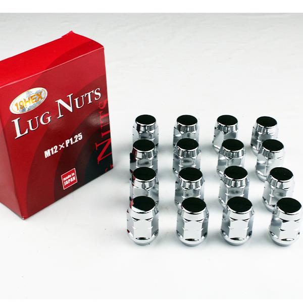 日本製 ホイールナット 16個 メッキナット P1.5 P1.25 19HEX 21HEX 袋ナット 国産 : M2K AUTO PARTS - 通販 - Yahoo!ショッピング