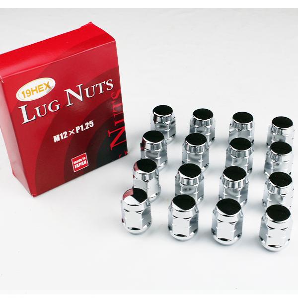 日本製 ホイールナット 16個 メッキナット P1.5 P1.25 19HEX 21HEX 袋ナット 国産 : M2K AUTO PARTS - 通販 - Yahoo!ショッピング