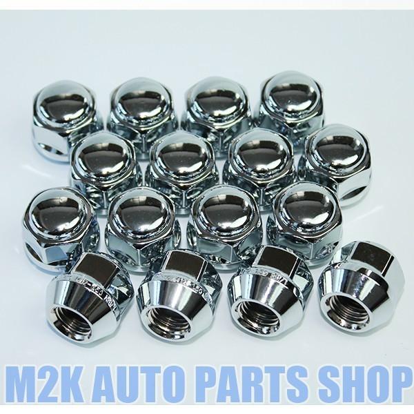 ホイールナット 16個 袋タイプ メッキ ショートナット M12 P1.5 19HEX 60度テーパー : M2K AUTO PARTS - 通販 - Yahoo!ショッピング