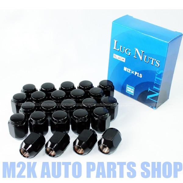 国産 ホイールナット ブラックナット P1.5 21HEX 24個 M12 ハイエース サーフ : M2K AUTO PARTS - 通販 - Yahoo!ショッピング