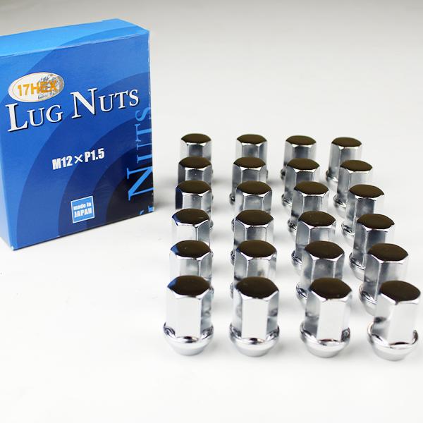 日本製 ホイールナット 24個 メッキナット P1.5 P1.25 17HEX 袋ナット 国産 : M2K AUTO PARTS - 通販 - Yahoo!ショッピング