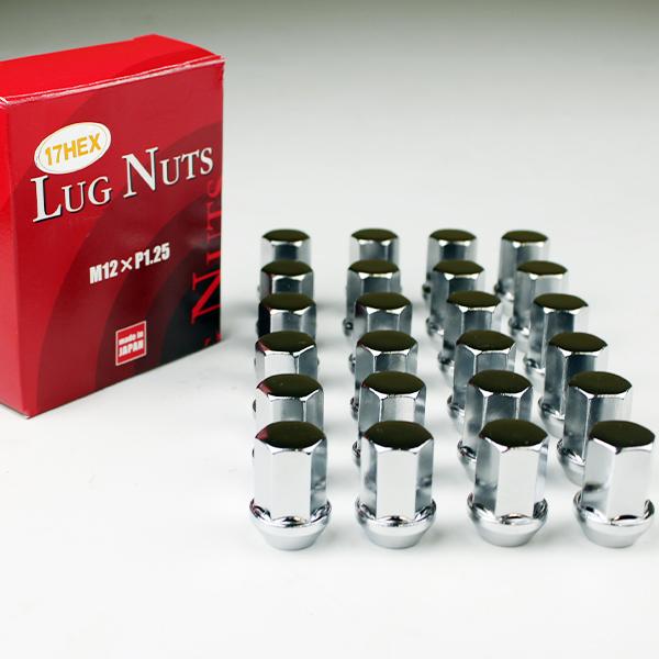 日本製 ホイールナット 24個 メッキナット P1.5 P1.25 17HEX 袋ナット 国産 : M2K AUTO PARTS - 通販 - Yahoo!ショッピング