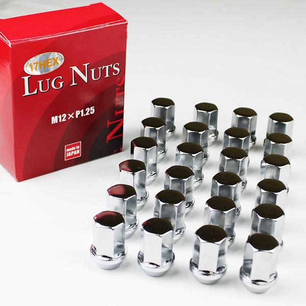 日本製 ホイールナット 24個 メッキナット P1.5 P1.25 17HEX 袋ナット 国産 : M2K AUTO PARTS - 通販 - Yahoo!ショッピング