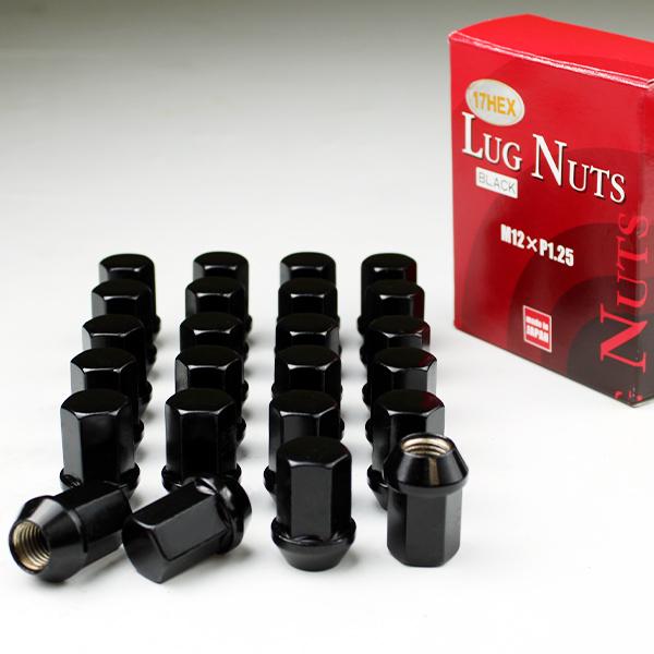 日本製 ホイールナット 24個 ブラックナット P1.5 P1.25 17HEX 袋ナット 国産 : M2K AUTO PARTS - 通販 - Yahoo!ショッピング