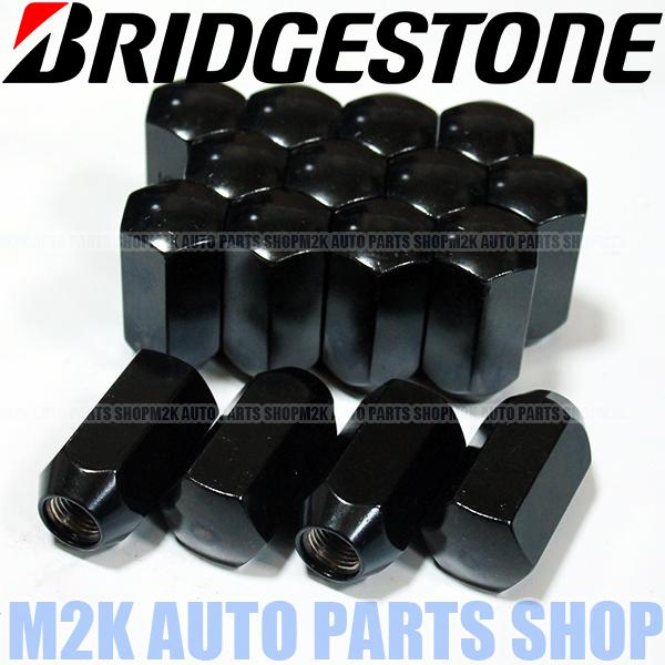 BRIDGESTONE ブリヂストン ホイールナット 16個 42mm ブラック ロングナット 21HEX P1.5 P1.25 タント ヤリス タンク ハスラー : M2K AUTO ...