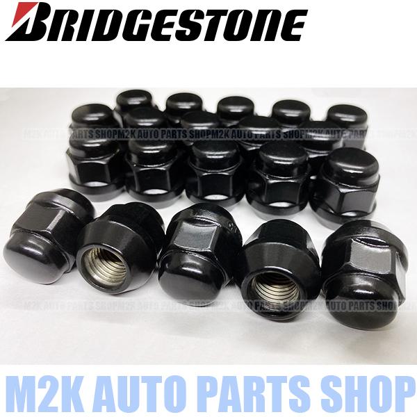 BRIDGESTONE 速達 ブリヂストン ホイールナット ブラック ショートナット P1.25 P1.5 19HEX 21HEX ツバ付 20個 M12 BS : M2K AUTO ...