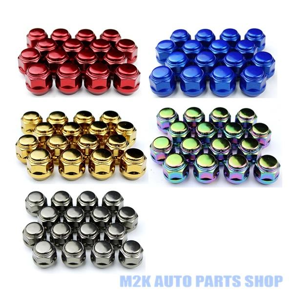 ホイールナット 16個 ショートナット カラー P1.5 P1.25 19HEX 5色 スチール : M2K AUTO PARTS - 通販 - Yahoo!ショッピング