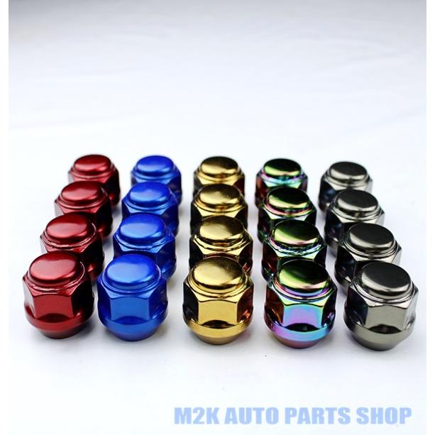 ホイールナット 16個 ショートナット カラー P1.5 P1.25 19HEX 5色 スチール : M2K AUTO PARTS - 通販 - Yahoo!ショッピング