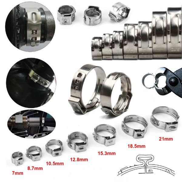 ホースクランプ 35個 ステンレス イヤークランプ ホ−スバンド シームレスイヤークランプ 工具 修理 燃料 バキュームホース : M2K AUTO PARTS - 通販 - Yahoo!ショッピング