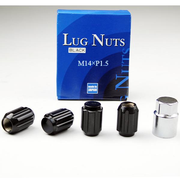 M14 国産 ロックナット 汎用 ホイールナット ブラックナット 24個 P1.5 21HEX 日本製 LS LC 新型 アルファード ヴェルファイア : M2K AUTO PARTS ...