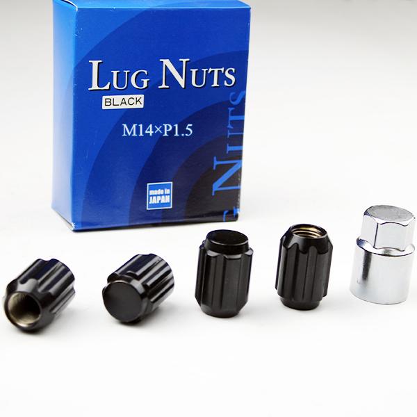 M14 国産 ロックナット 汎用 ホイールナット ブラックナット 24個 P1.5 21HEX 日本製 LS LC 新型 アルファード ヴェルファイア : M2K AUTO PARTS ...