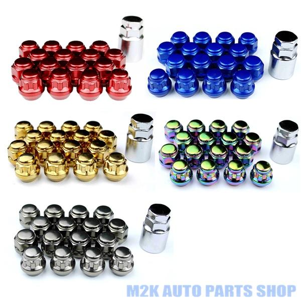 ロックナット 16個 ホイールナット ショートナット カラー P1.5 P1.25 19HEX 5色 スチール : M2K AUTO PARTS - 通販 - Yahoo!ショッピング