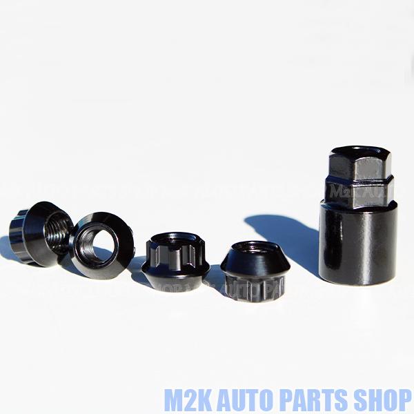 ロックナット 16mm 4個 ショートナット M12 P1.5 P1.25 ソケット ホイールナット 19HEX 21HEX メッキナット ブラック : M2K AUTO PARTS - 通販 ...