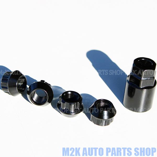 ロックナット 16mm 4個 ショートナット M12 P1.5 P1.25 ソケット ホイールナット 19HEX 21HEX メッキナット ブラック : M2K AUTO PARTS - 通販 ...