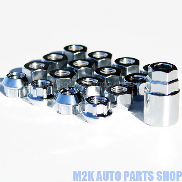 ロックナット 16mm 24個 P1.5 貫通 ショートナット ホイールナット メッキナット 21HEX M12 : M2K AUTO PARTS - 通販 - Yahoo!ショッピング