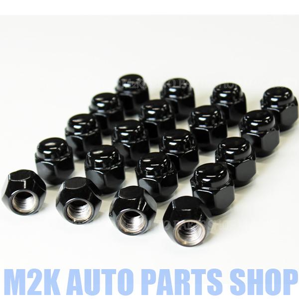 ショートナット ブラック 24個 M12 P1.25 P1.5 19HEX 21HEX ホイールナット ブラックナット : M2K AUTO PARTS - 通販 - Yahoo!ショッピング