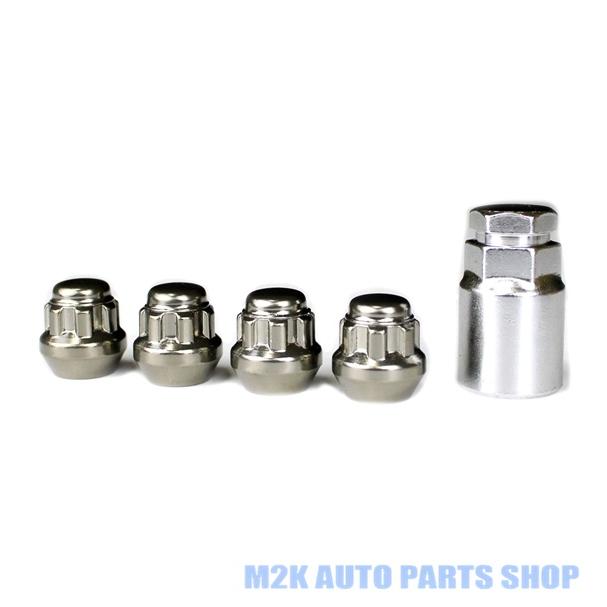カラー ショートナット ロックナット P1.5 P1.25 19HEX 21HEX 4個 全7色 盗難防止 ホイールナット 汎用 軽自動車 コンパクトカー : M2K AUTO PARTS ...