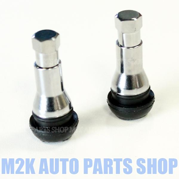 Ocean Pacific 国産 エアーバルブ TR-413 スリーブ 付 2個 エア バルブ スナップインバルブ タイヤ ゴムバルブ フルカバー シルバー TR-413FC-PA-OS ...