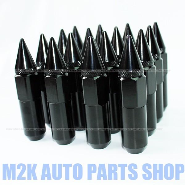 ホイールナット アルミ 60 スパイクナット ヘラフラ スタンス JDM USDM P1.5 16個 ブラック : M2K AUTO PARTS - 通販 - Yahoo!ショッピング