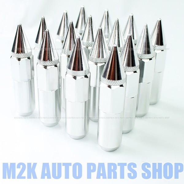 ホイールナット アルミ 60 スパイクナット ヘラフラ スタンス JDM USDM P1.5 16個 シルバー : M2K AUTO PARTS - 通販 - Yahoo!ショッピング