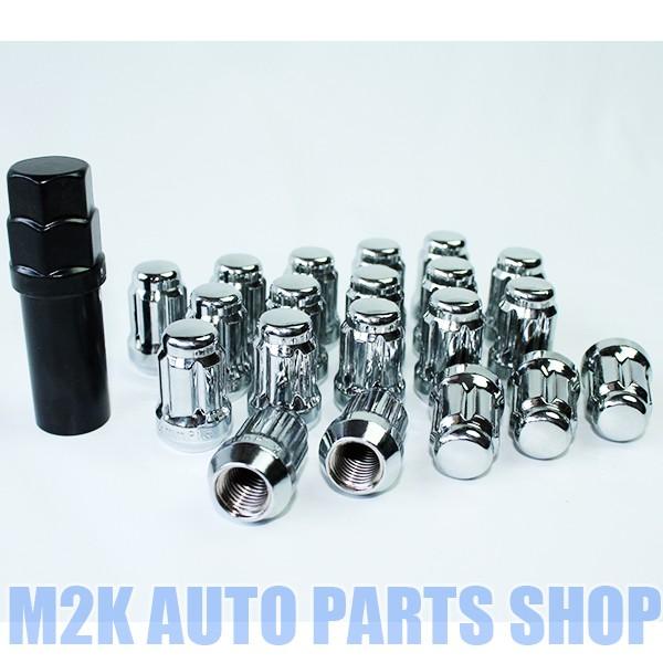 ロックナット 20個 ホイールナット P1.5 P1.25 M12 19HEX 21HEX 専用ソケット付き スチール製 花形 薄型ソケット jdm usdm ホイールに : M2K AUTO ...