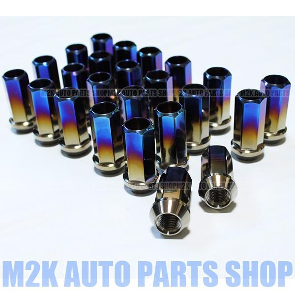 チタン ホイールナット レーシング 20個 P1.5 貫通 ナット ロング 17hex レインボー 焼色 : M2K AUTO PARTS - 通販 - Yahoo!ショッピング
