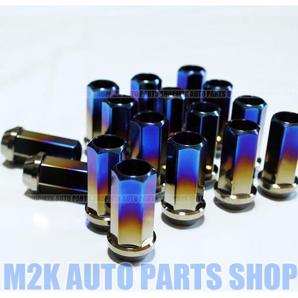 チタン ホイールナット レーシング 24個 P1.5 貫通 ナット ロング 17hex レインボー 焼色 ハイエース : M2K AUTO PARTS - 通販 - Yahoo!ショッピング