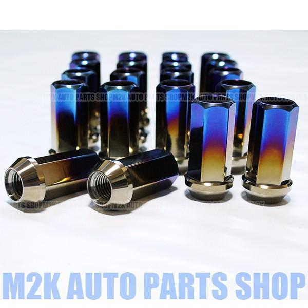 チタン ホイールナット レーシング 24個 P1.5 貫通 ナット ロング 17hex レインボー 焼色 ハイエース : M2K AUTO PARTS - 通販 - Yahoo!ショッピング