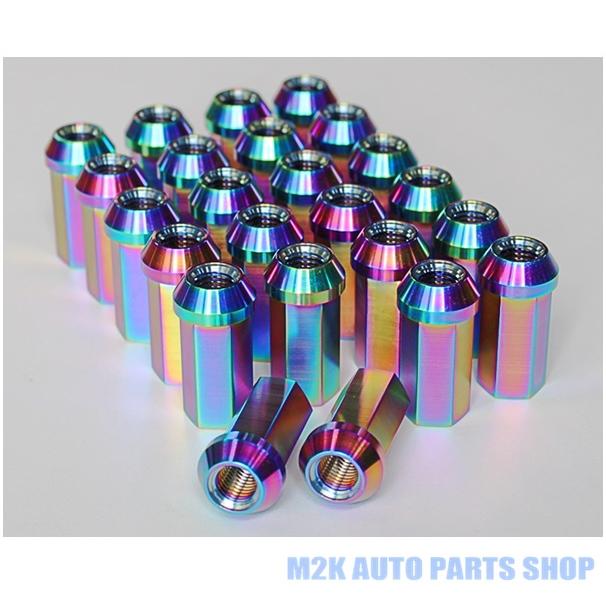 チタン ホイールナット レーシング 24個 P1.5 貫通 ナット ロング 17hex ネオクローム ハイエース : M2K AUTO PARTS - 通販 - Yahoo!ショッピング