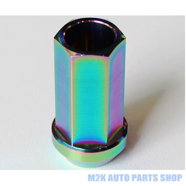 チタン ホイールナット レーシング 24個 P1.5 貫通 ナット ロング 17hex ネオクローム ハイエース : M2K AUTO PARTS - 通販 - Yahoo!ショッピング