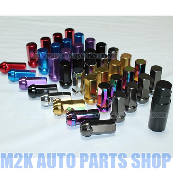 ハイエース キャラバン レーシング 24個 45mm スチール ホイールナット P1.5 P1.25 17HEX ソケット レッド 赤 : M2K AUTO PARTS - 通販 ...