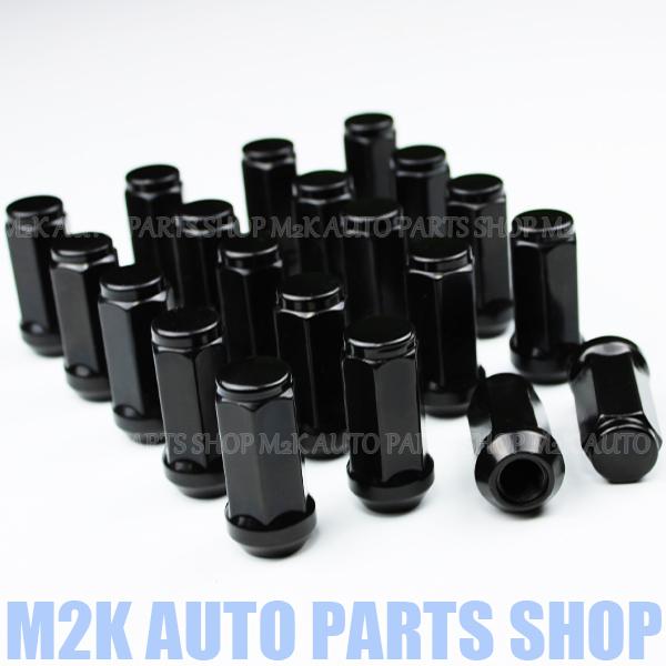 49mm スチール ホイールナット P1.5 P1.25 19HEX 20個 袋ナット M12 ブラック 黒 : M2K AUTO PARTS - 通販 - Yahoo!ショッピング
