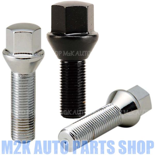 REMA TIPTOP ホイールボルト メッキ ブラック 24個 17HEX M12 M14 P1.5 P1.25 ラグボルト ショート ロング アルフ ロメオ BMW JEEP シトロエン ...
