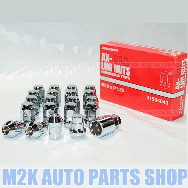 KYO-EI 盗難防止 メッキ ロックナット M12 P1.25 19HEX 21HEX 4個 ブリヂストン BS ホイールナット 16個 計 20個 5穴 車種用 : M2K AUTO ...