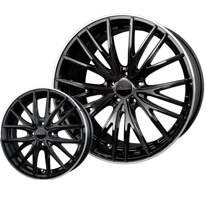 HOT STUFF 16インチ M1 6J+45 4H-100 4本 ブラック リムポリッシュ アクア ヴィッツ キューブ マーチ フィット : M2K AUTO PARTS - 通販 ...