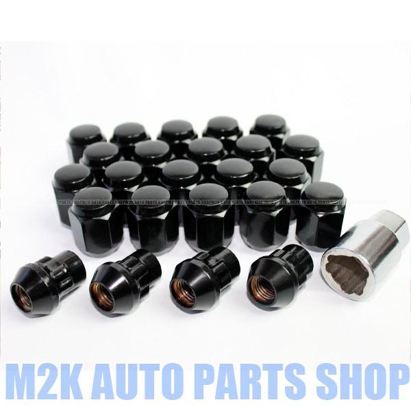 ブラック ロックナット 計 24本 M12 P1.5 P1.25 19HEX 21HEX 4個 ブラックナット 20本 6穴車種用 : M2K AUTO PARTS - 通販 - Yahoo ...