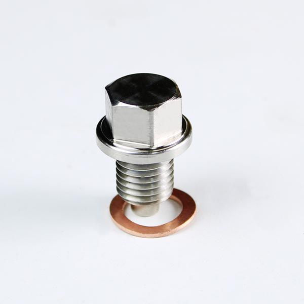 オイルドレンボルト マグネット ステンレス M12 M14 M16 M18 M20 P1.25 P1.5 P1.75 鉄粉 強力 ドレンプラグ 磁石 マグネティックボルト : M2K AUTO ...